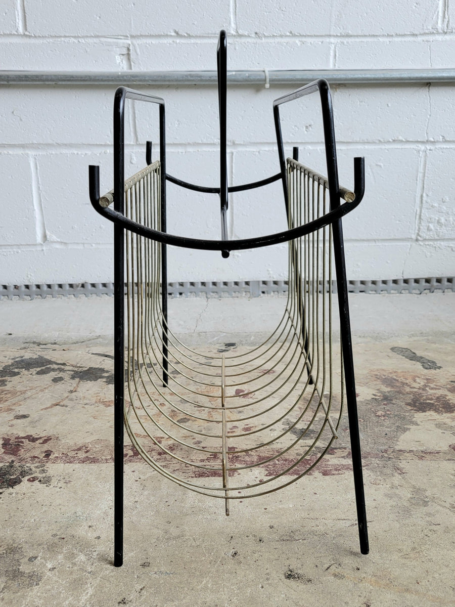 Mid Century Magazine Rack – Wishbone Reserve Baltimore